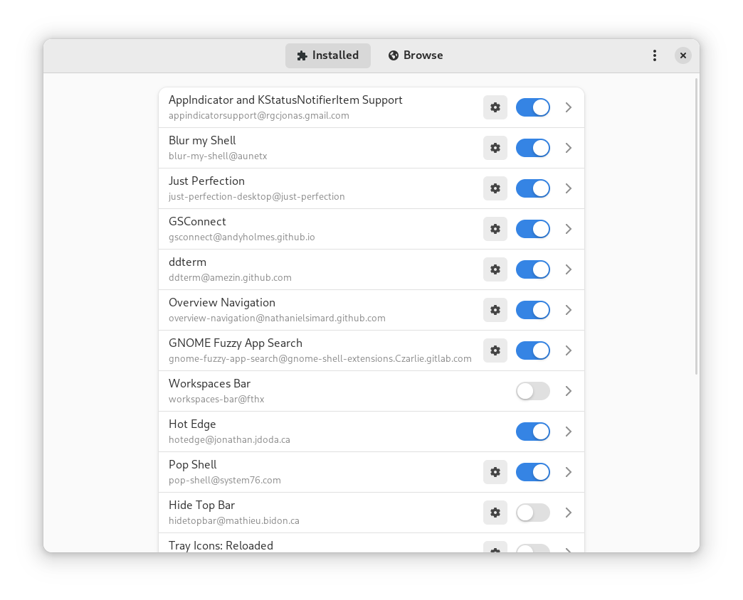 [Fedora 35/GNOME Shell 41] Nothing works under Xorg · Issue #1334 · pop-os/shell · GitHub