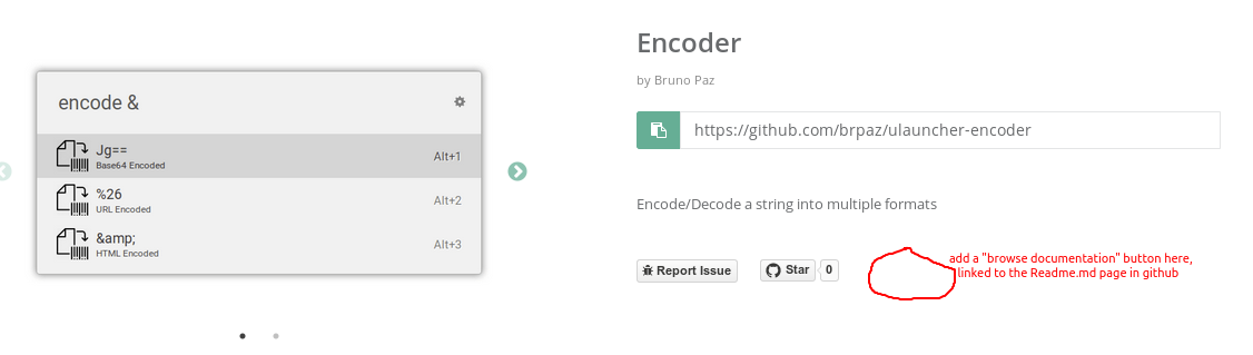 Extensions configuration: add a link to the github page (extension Readme) · Issue #416 ...
