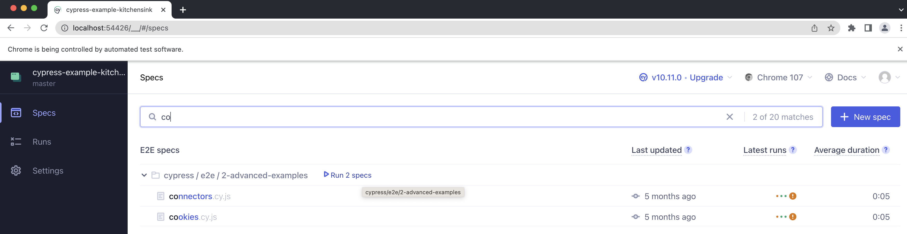 [Run All Specs] - Spec Explorer - Add "run N specs" button to folder rows · Issue #24467 ...