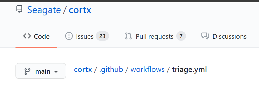 Triage bot is failing? · Issue #630 · Seagate/cortx · GitHub