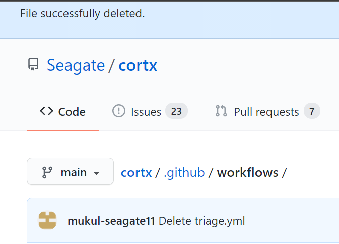 Triage bot is failing? · Issue #630 · Seagate/cortx · GitHub
