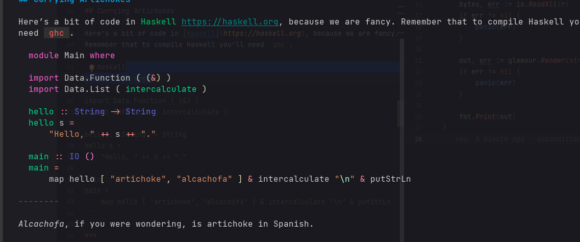 Code block does not show content · Issue #201 · charmbracelet/glamour · GitHub