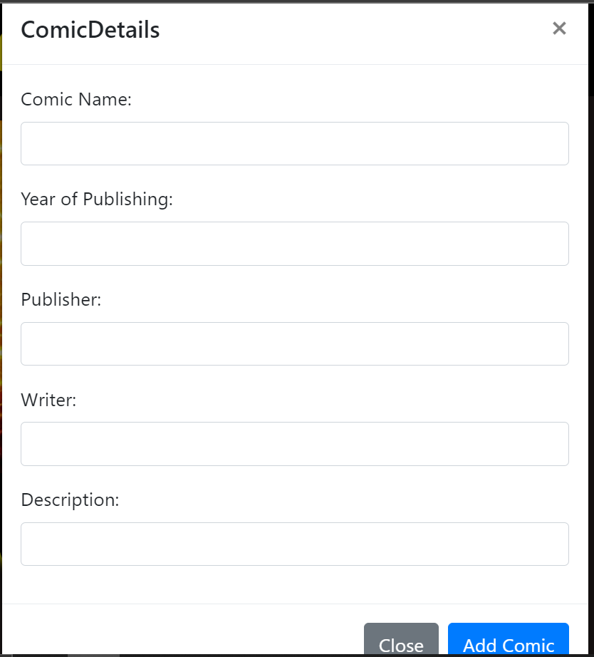 GitHub - RagamVaibhav/comicBook-shop: Comic book angular CRUD application.