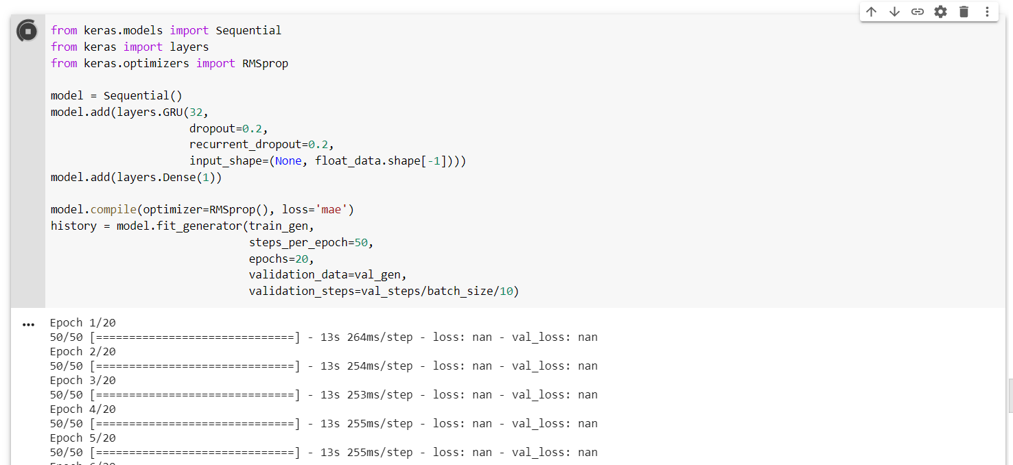 form keras part recurrent_dropout causes a exploding loses · Issue ...