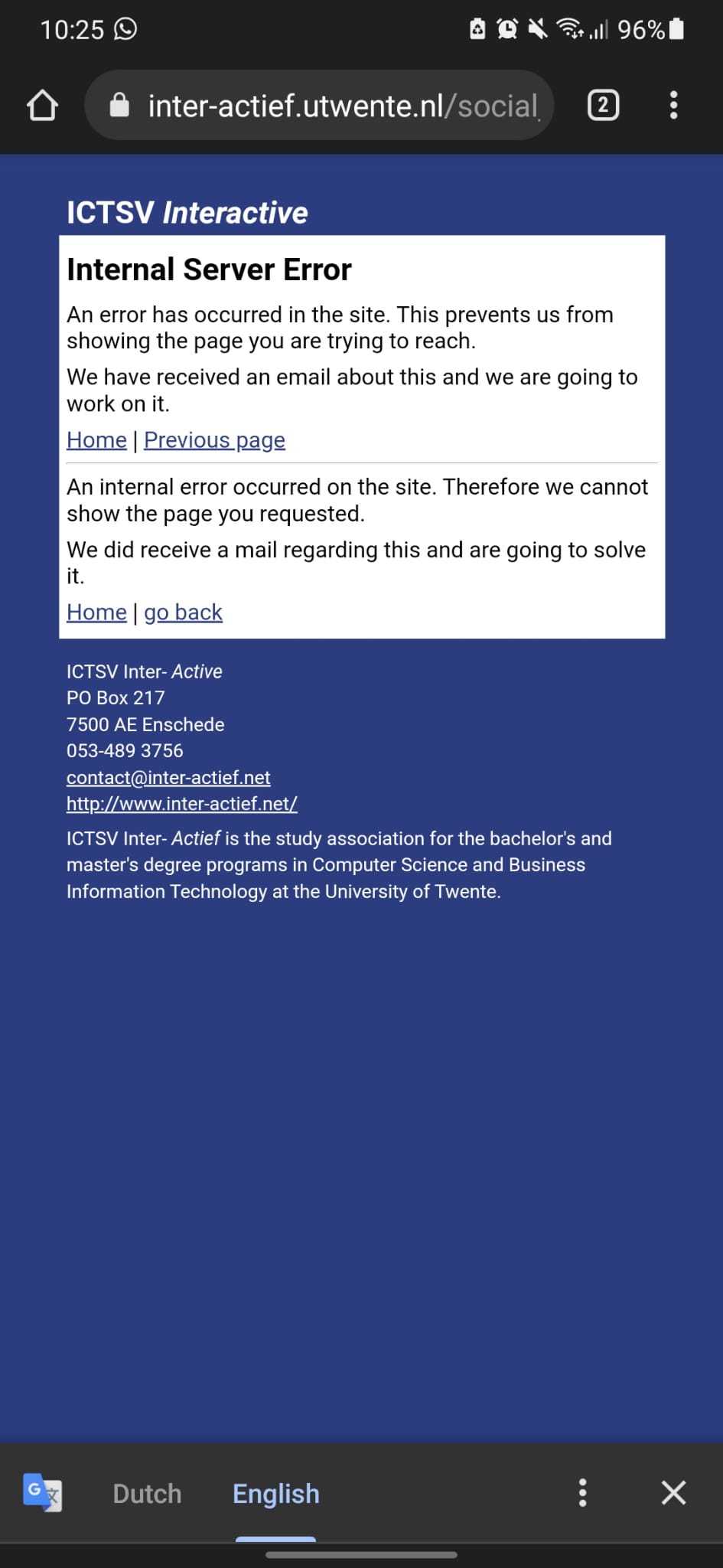 OAuth url results in an internal server error · Issue #567 · Inter ...
