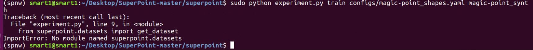 No module named superpoint.datasets · Issue #195 · rpautrat/SuperPoint · GitHub