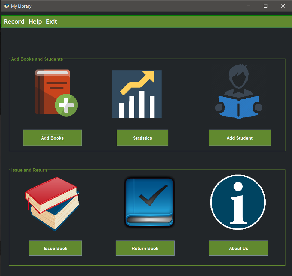 GitHub - harshpac/MY_LIBRARY: This is a desktop application software ...