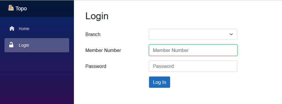 Login - NomisNostab/Topo-Blazor GitHub Wiki