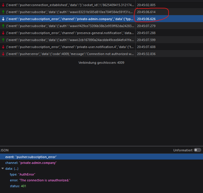 Soketi requiring Authentication, but Authentication is turned off · Issue #775 · soketi/soketi ...