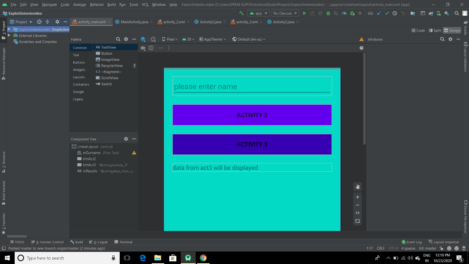 GitHub - 404RahulFound/explicit_intents-App: working of explicits intents
