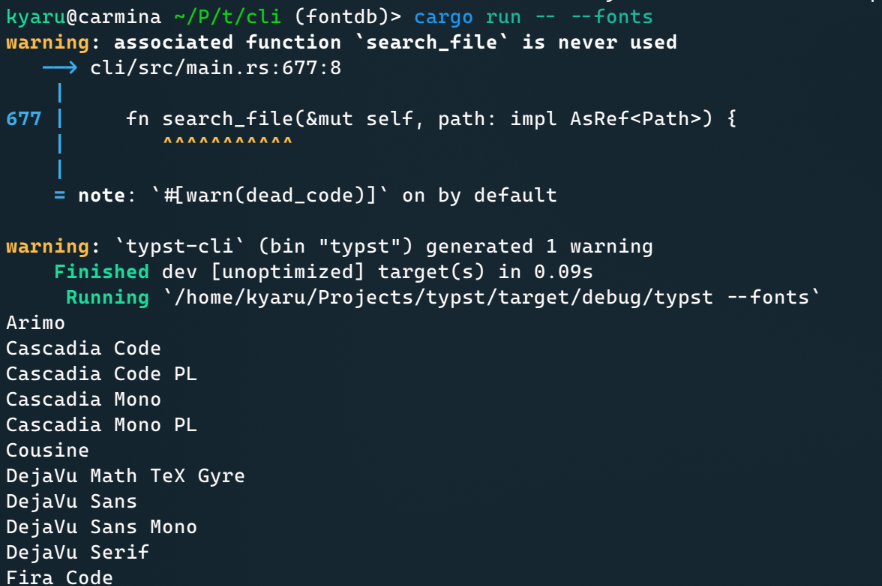 Support fontconfig and/or specifying multiple custom font dirs · Issue #100 · typst/typst · GitHub