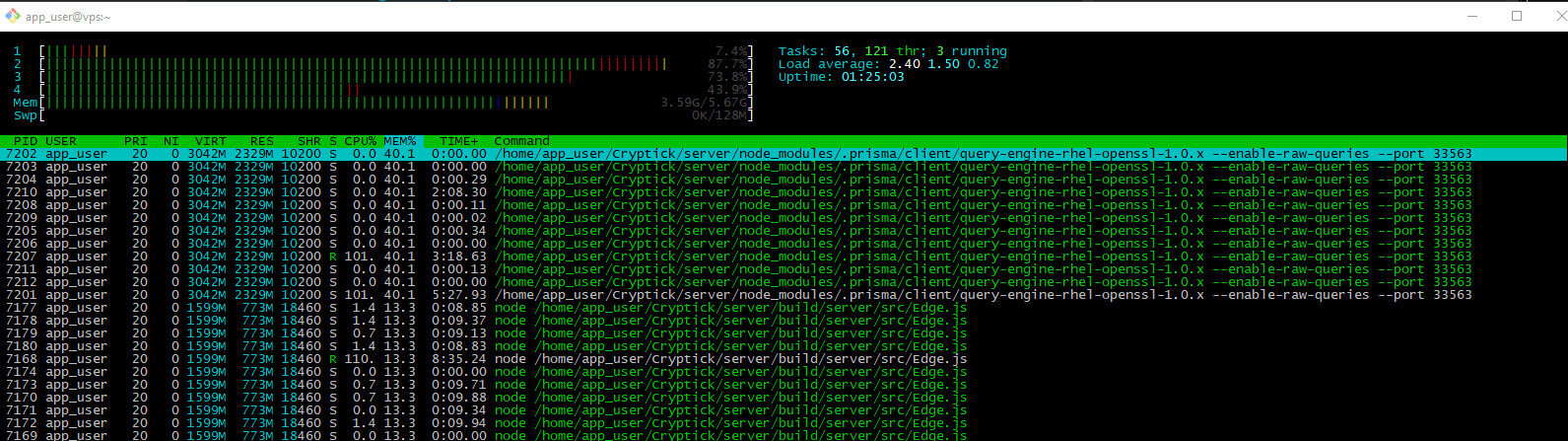 Query Engine High Memory Usage · Issue #2072 · prisma/prisma-engines · GitHub