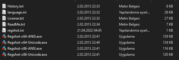 GitHub - kaganoglu/RegShot