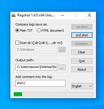 GitHub - kaganoglu/RegShot
