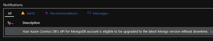 Cosmos DB with Mongo API requesing update right after creation · Issue ...