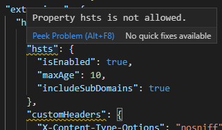 Property hsts is not allowed · Issue #6379 · Azure/azure-functions-host · GitHub
