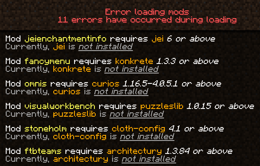 Minecraft mods require some random installations · Issue #14 ...