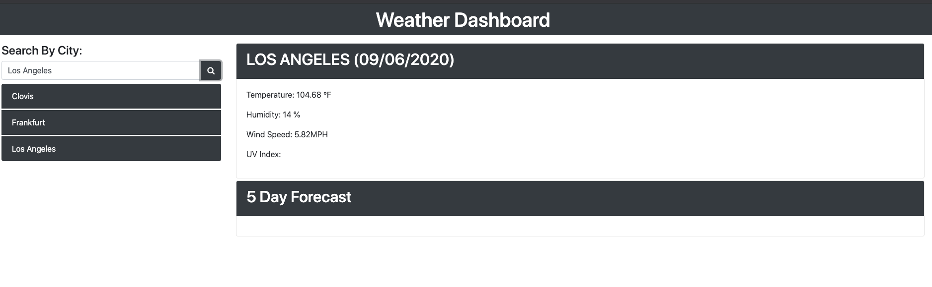 GitHub - chrisrw300/weather-dashboard