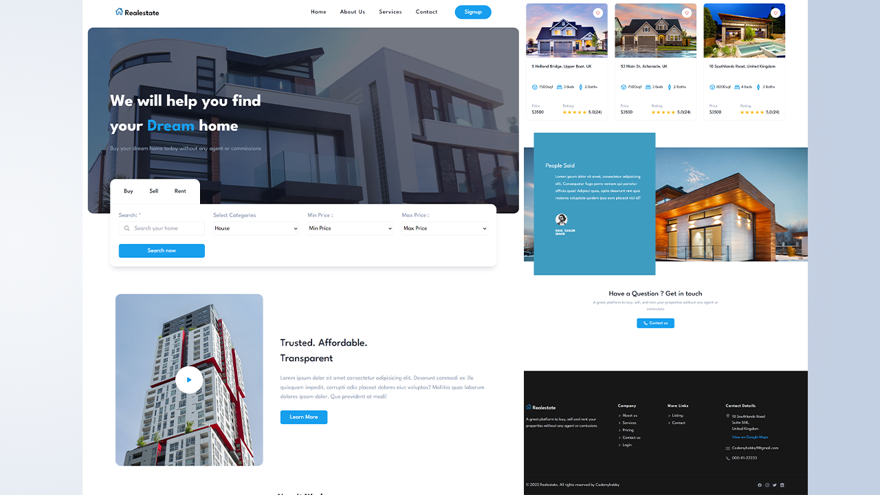GitHub - codemyhobby100/Responsive-real-estate-landingpage