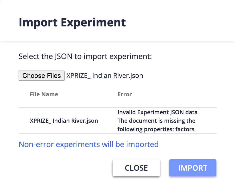 Import of old Simple Experiments not working · Issue #706 · CarnegieLearningWeb/UpGrade · GitHub
