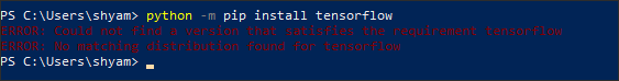 Pip installation issue · Issue #47824 · tensorflow/tensorflow · GitHub