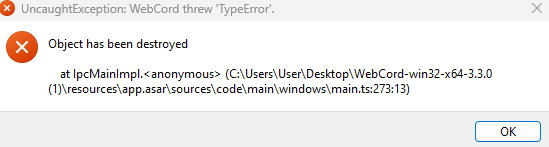 webcord crashing on launch · Issue #160 · SpacingBat3/WebCord · GitHub