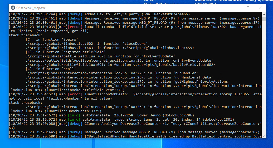 🐛 Central Apollyon - No one but leader can join battlefield · Issue #2989 · LandSandBoat/server ...