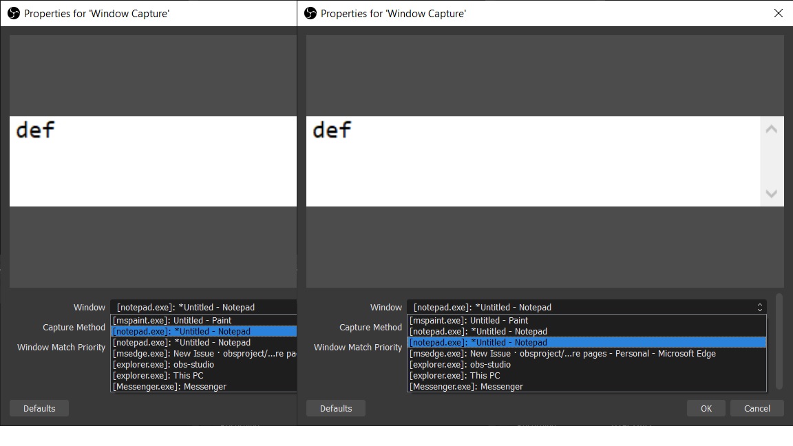 Window Capture on Windows fails to capture two windows with exact same title · Issue #3637 ...