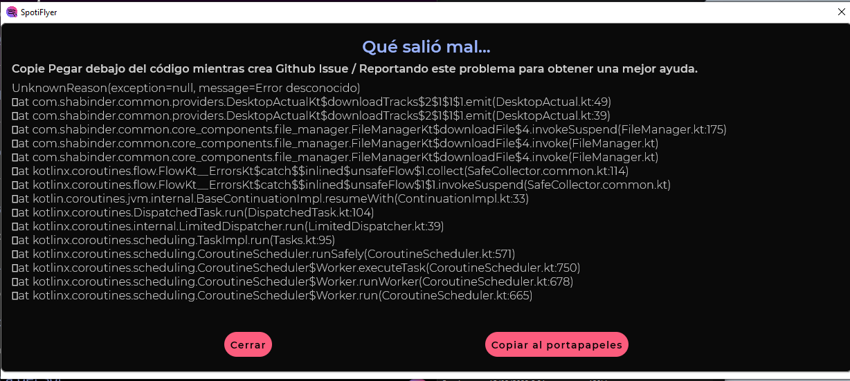 [BUG] : · Issue #2377 · Shabinder/SpotiFlyer · GitHub