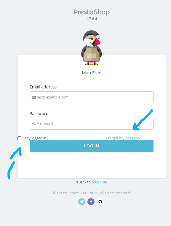 Problems with the admin login with Chrome around: stay logged in and I forgot my password ...