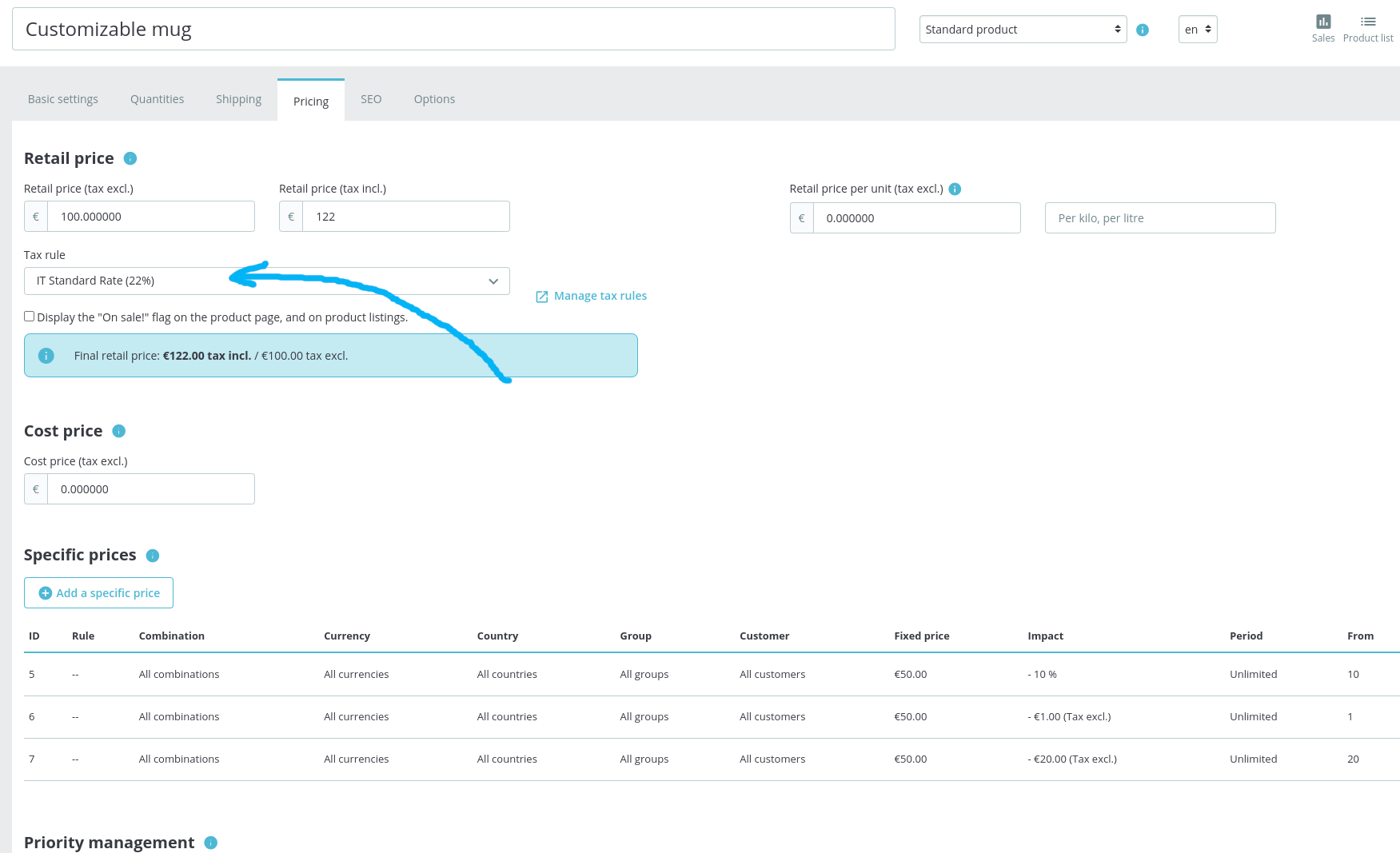 Find a bug with Specific prices with: quantity discount - with fixed price - Tax · Issue #28092 ...