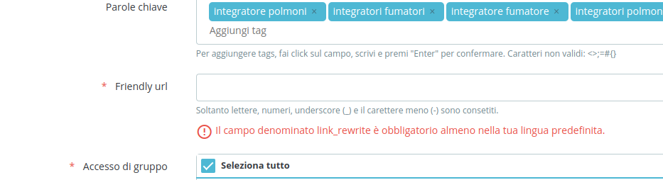 8.1.2 the category friendly URL is not automatically generated if removed and left blank ...