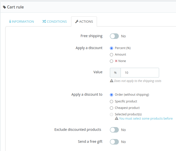 Prestashop 8.1 - in the customer detail, all the discounts that have the "Highlight" option ...
