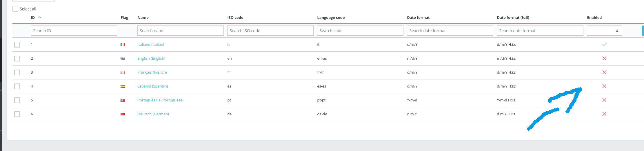 When removing languages, old URLs (with language code) aren't redirected to the new URL (without ...