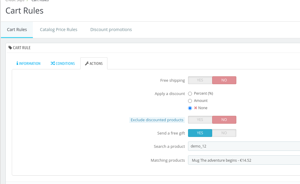 cart rule error with "Send a free gift" option enabled · Issue #19993 · PrestaShop/PrestaShop ...
