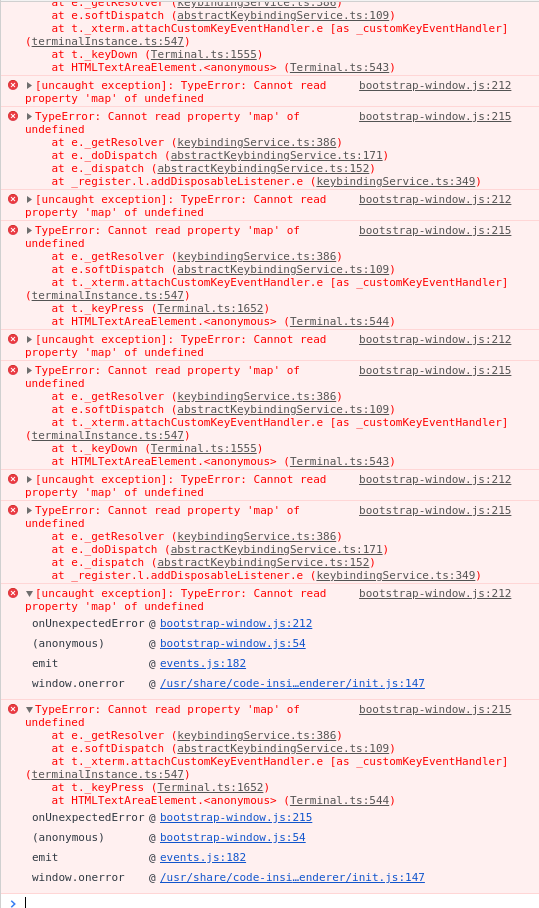 Keyboard Events Broken · Issue #75343 · microsoft/vscode · GitHub
