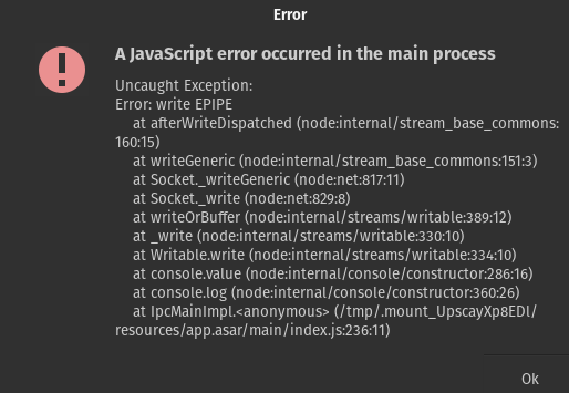 Uncaught Exception Write Epipe · Issue 106 · Upscaylupscayl · Github