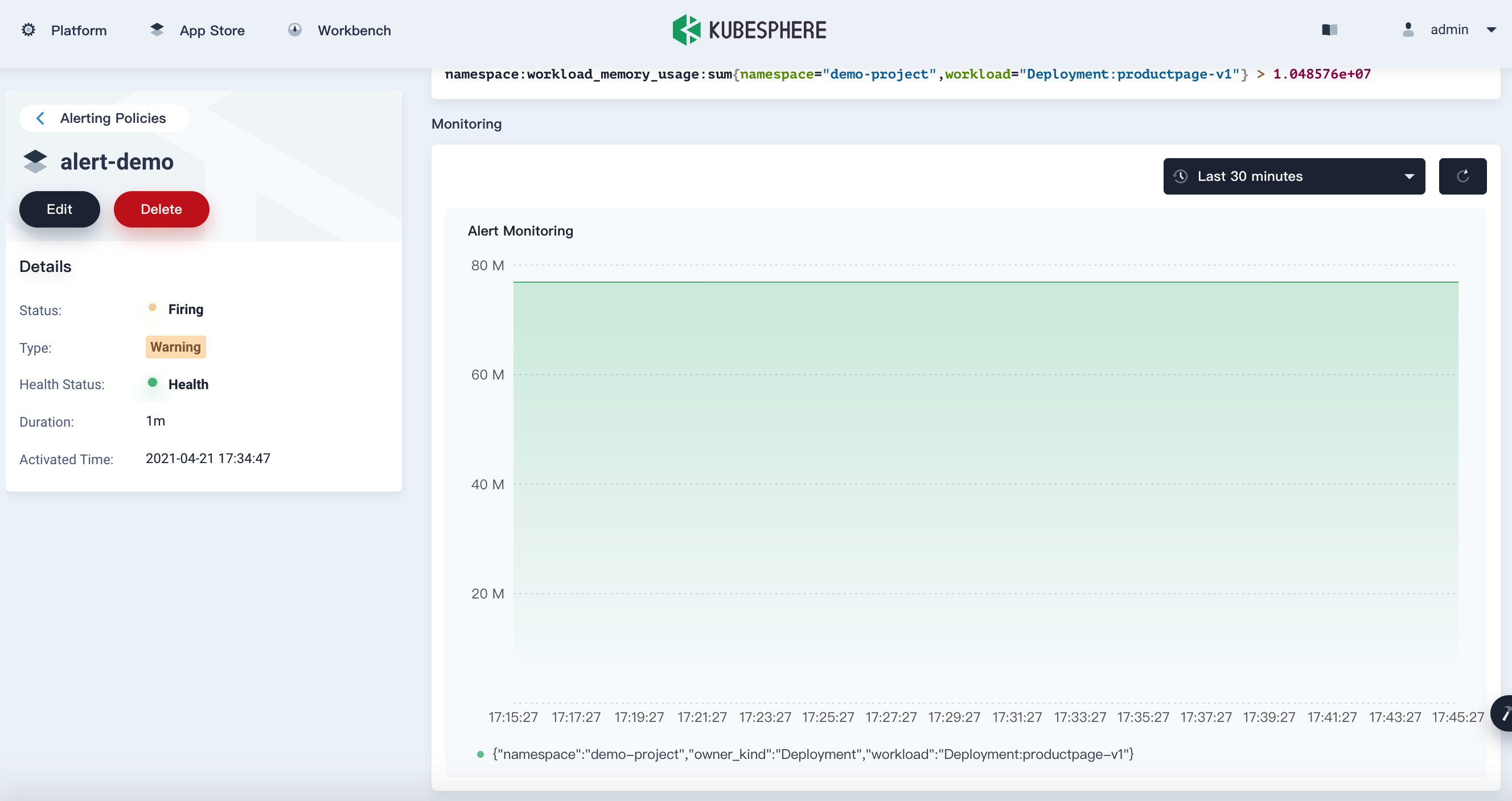 the Alert Monitoring section is not available to project-regular · Issue #1829 · kubesphere ...