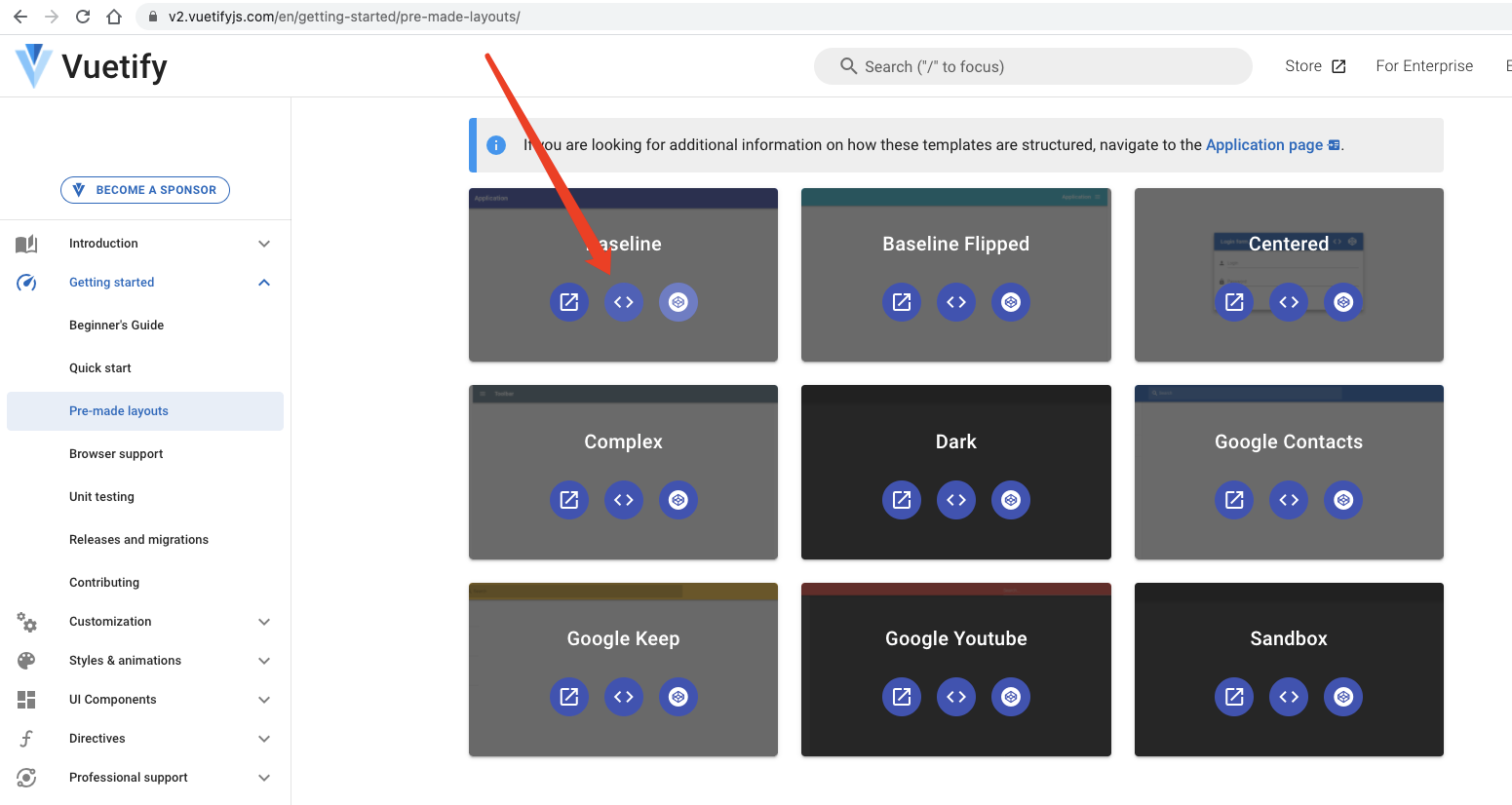 [Documentation] Pre-made layouts example code not found 404 · Issue #13699 · vuetifyjs/vuetify ...