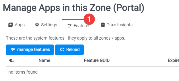 Cannot Manage Features in 9.43.2 or 10.04 · Issue #1806 · 2sic/2sxc · GitHub