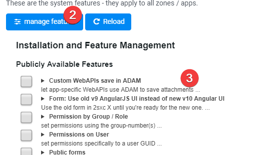 Cannot Manage Features in 9.43.2 or 10.04 · Issue #1806 · 2sic/2sxc · GitHub