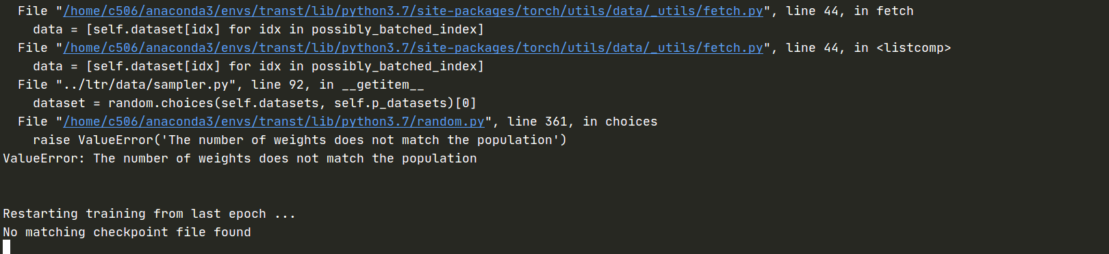 No matching checkpoint file found · Issue #15 · chenxin-dlut/TransT · GitHub