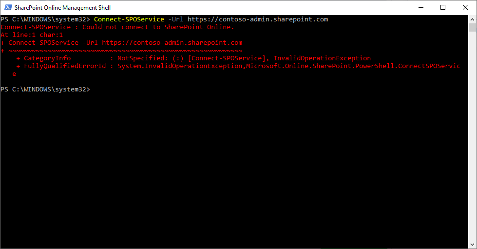 Connect Sposervice Could Not Connect To Sharepoint Online · Issue 5645 · Sharepointsp Dev