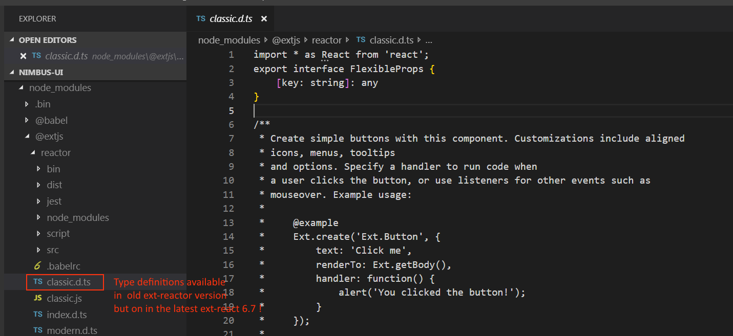 Ext-React not usable with the classic toolkit ! · Issue #85 · sencha/ext-react · GitHub