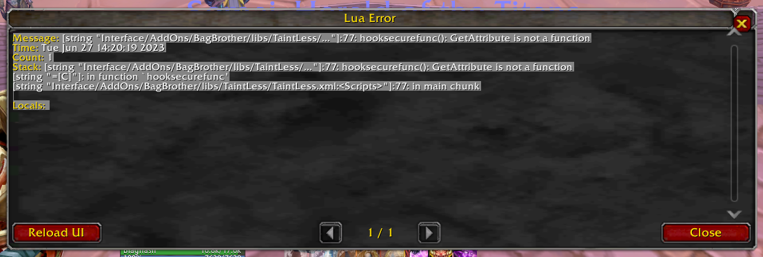 Lua Error · Issue 1706 · Jaliborcbagnon · Github