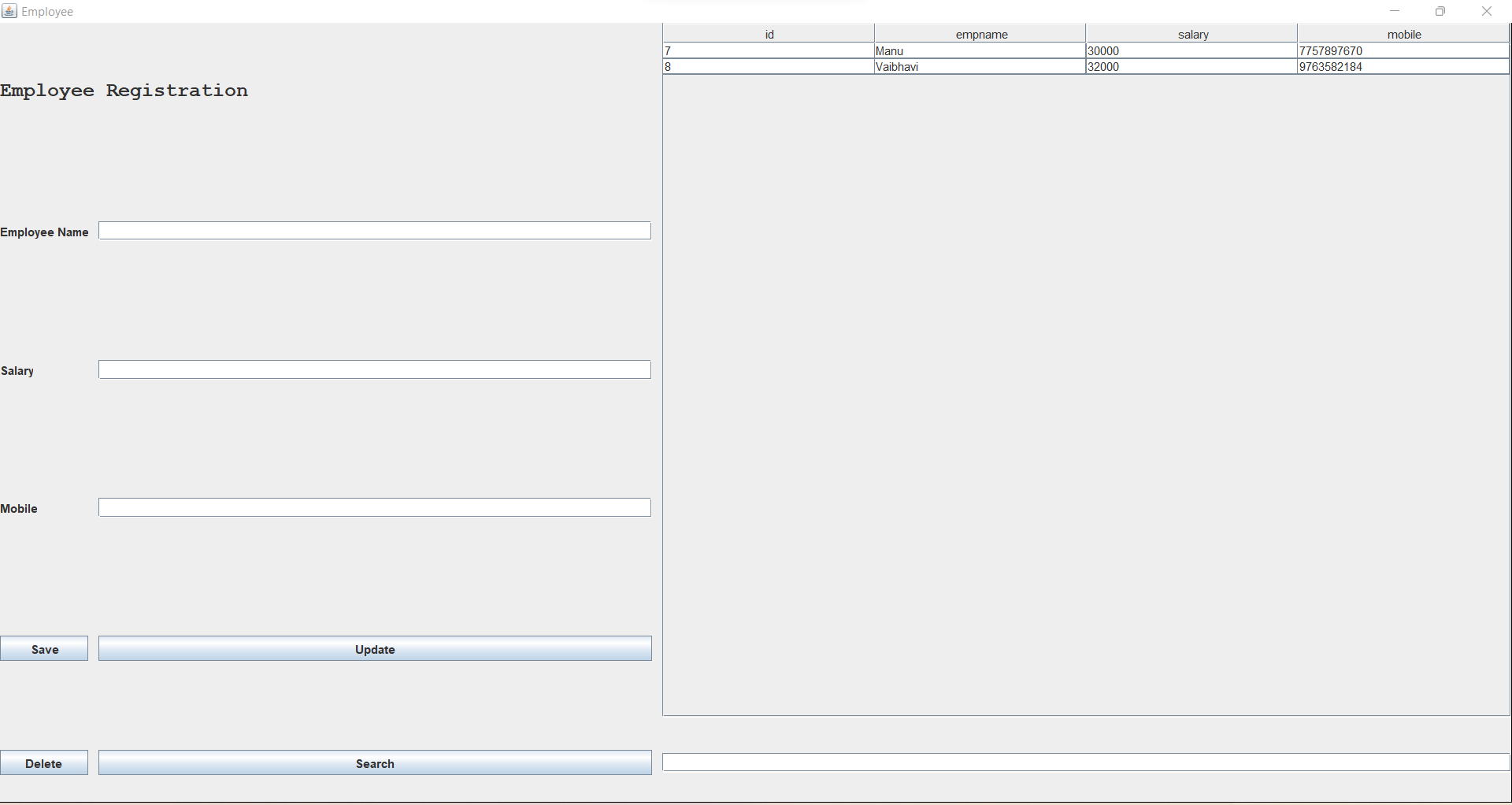 GitHub - Manishab20/Employee-Database: Basic CRUD Operations in Java with real world Employee ...