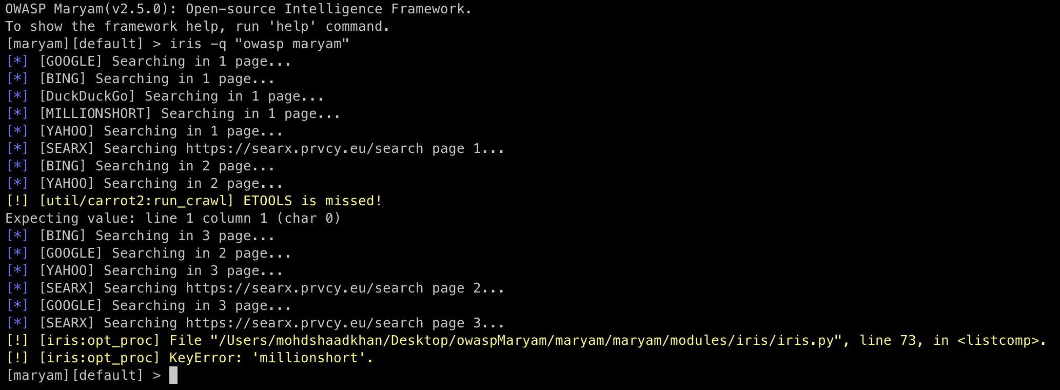 Carrot2 not working · Issue #257 · saeeddhqan/Maryam · GitHub