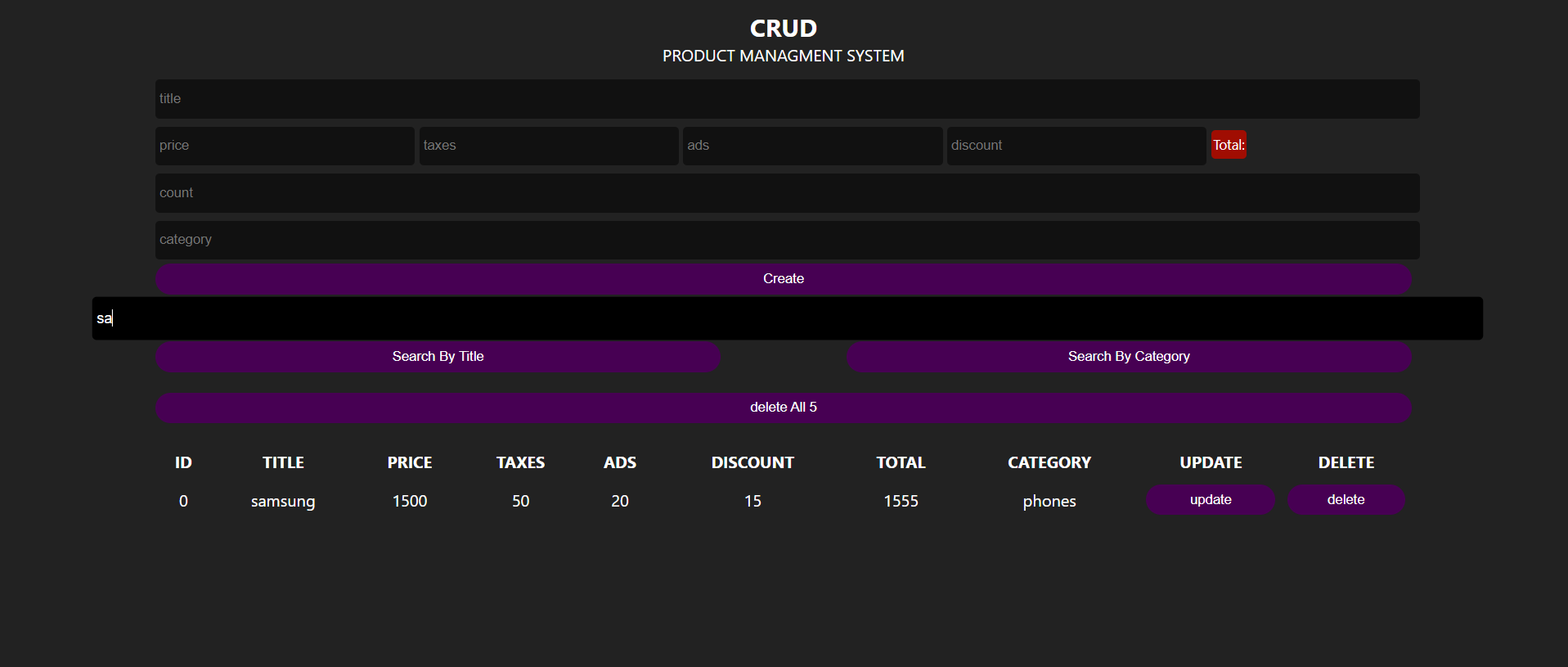 GitHub - YathrebAmarneh/CRUDS-Full-Product-Management-System-using-javascript-
