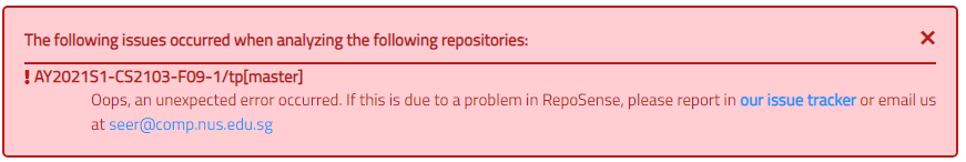 Arrayindexoutofboundsexception Generating Report With Reposense · Issue 1636 · Reposense