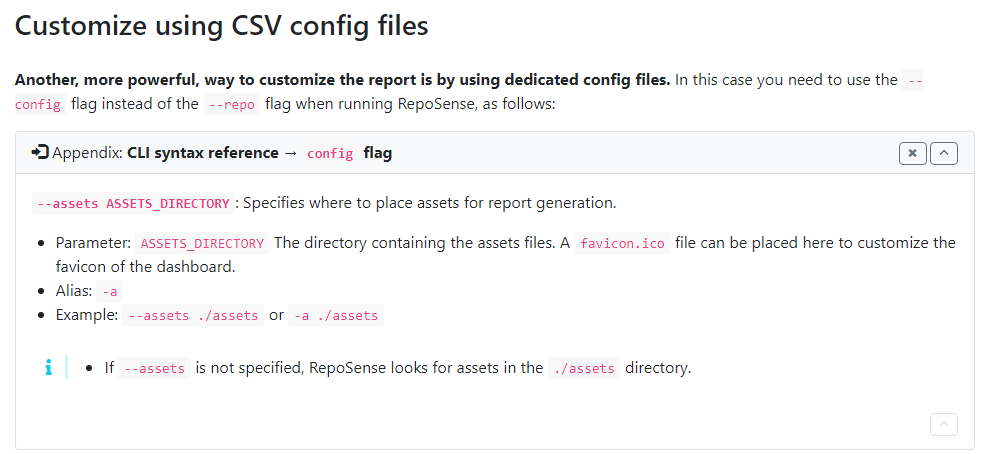 Incorrect dropdown box for config in UG: Customizing Report · Issue #1968 · reposense/RepoSense ...